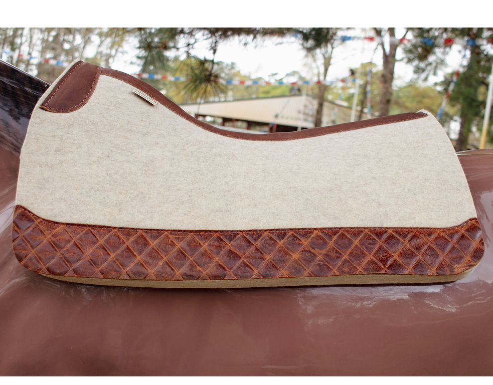 5 Star 30 x 30 Natural All Around Wool Saddle Pad with WITHER RELIEF ...